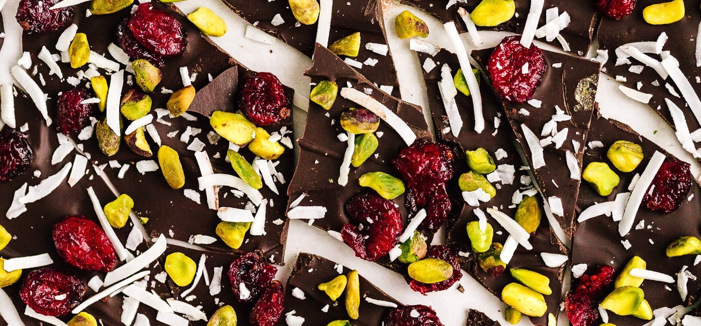 A Dietitian's Healthy Dark Chocolate Bark Recipe | HUM Nutrition Blog